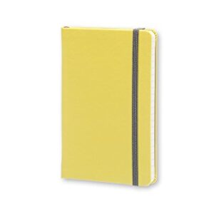 Moleskine Limited Collection Contrast Notebook, Hard Cover, Pocket (3.5" x 5.5") Ruled/Lined, Citron Yellow, 192 Pages