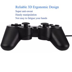 USB Wired Game Controller for Windows PC/Raspberry Pi Remote Controller Gamepad Gaming Joystick Dual Vibration Joypad for Laptop Desktop Computer(Windows 11/10/8/7) & Steam/Roblox/RetroPie/RecalBox