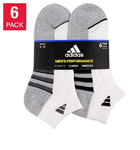 adidas Men's Climalite Low Cut Sock 6-pair