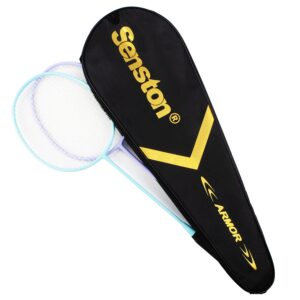 Senston Unisex Badminton Racket Cover Badminton Racket Bag with Adjustable Shoulder Strap.