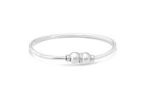 michael's jewelers-provincetown the beachtwo ball bracelet from cape cod 925 sterling silver (6.5)