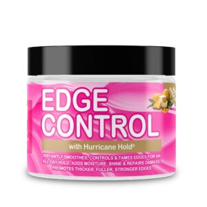 good2gro edge control gel - instant hold, moisture infusion, shine boost, repair, restore, and enhance thicker edges growth - vegan, cruelty-free - 4oz