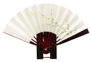 mini hand painted decorative fan moon hagi 5.9 inches (15.1 cm)