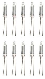 memotronics a3c / ne2 u neon bulbs, pack of 10, resistors included (box of 10 lamps + resistors)