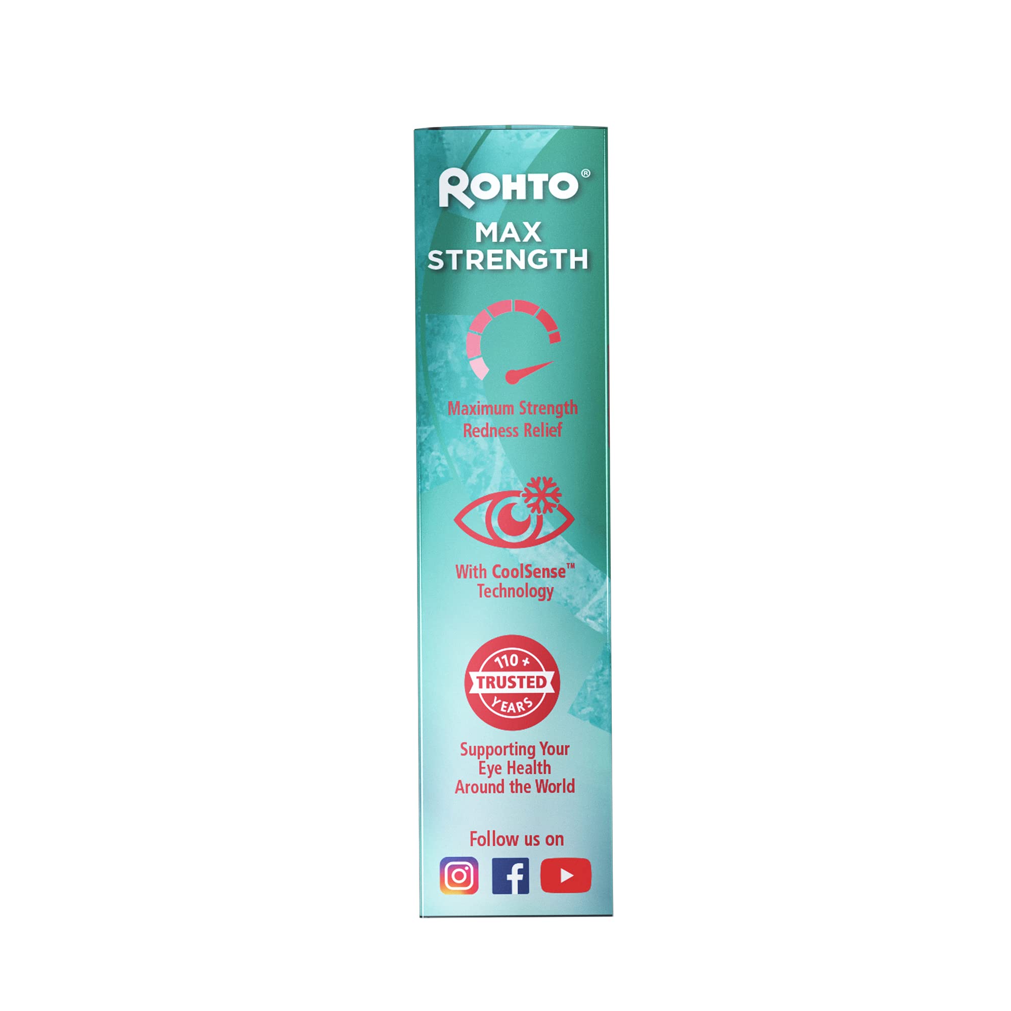 Rohto Maximum Redness Relief Cooling Eye Drops (Pack of 6)