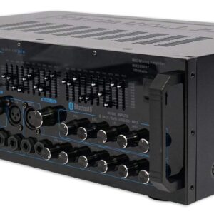 Technical Pro MM2000BT Powered Bluetooth Microphone Mixer Amplifier Amp SD, USB