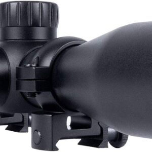 Monstrum 2-7x32 Rifle Scope with Rangefinder Reticle and Medium Profile Scope Rings | Black