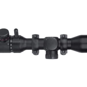 Monstrum 2-7x32 Rifle Scope with Rangefinder Reticle and Medium Profile Scope Rings | Black