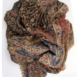 Large, Superior Kani Shawl. Paisley Jamawar from India. Warm, Heavy & Very Detailed