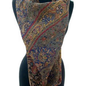 Large, Superior Kani Shawl. Paisley Jamawar from India. Warm, Heavy & Very Detailed