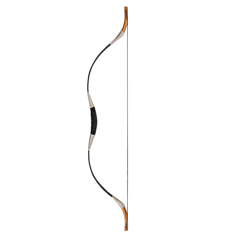 IRQ Traditional Handmade Recurve Bow 30-65lbs Set, Pigskin Longbow Mongolian Horsebow Archery Hunting Target Bow for Adults Outdoor Hunting Competition Training Game Left or Right Hand Recurve Bows