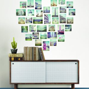 WallPops DWPK2150 Love 2 Travel Wall Art Kit, Multicolor