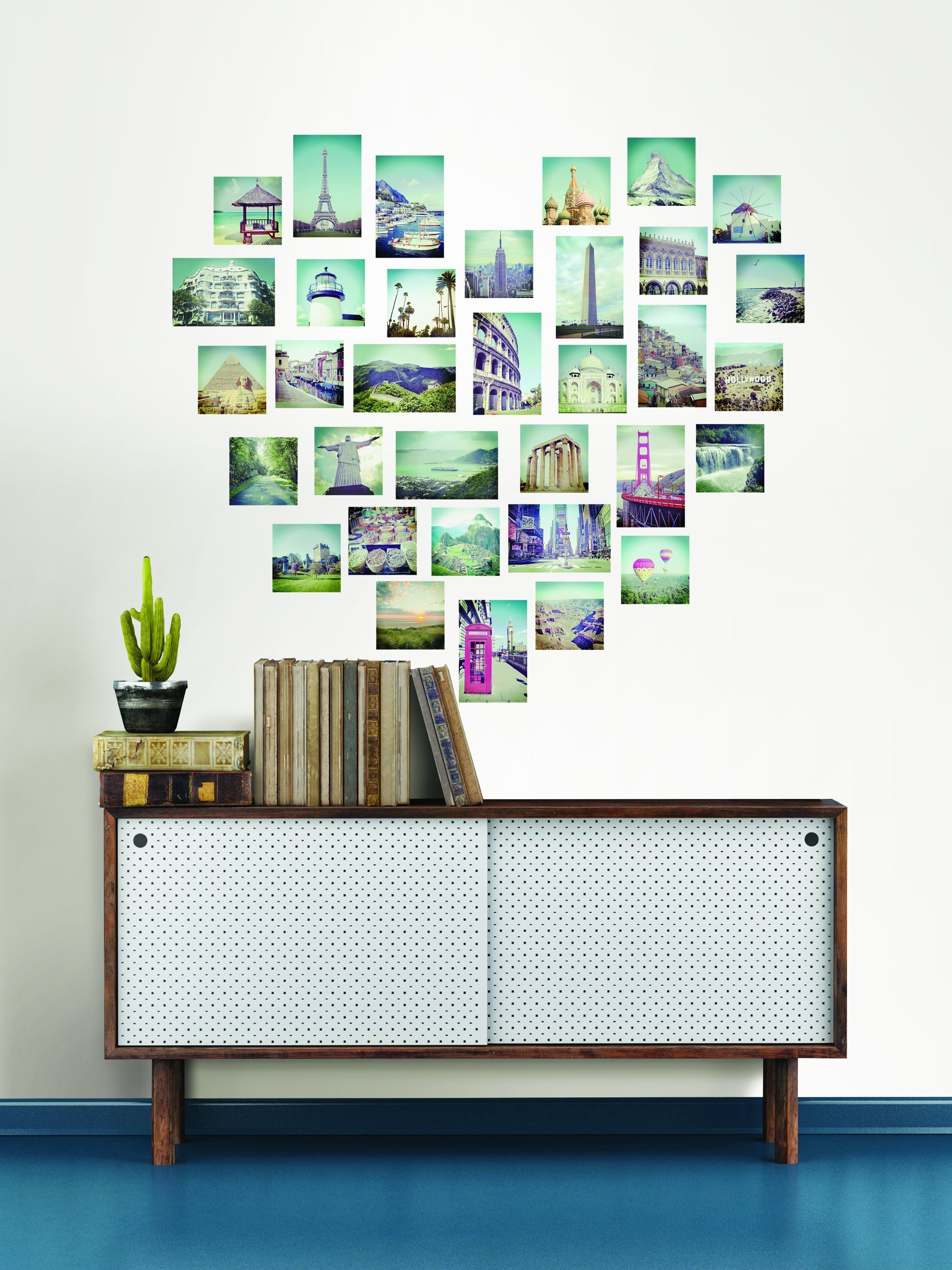 WallPops DWPK2150 Love 2 Travel Wall Art Kit, Multicolor