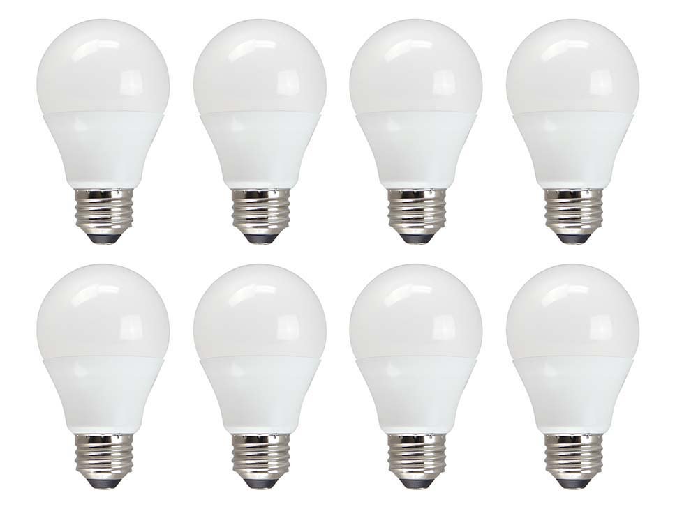 TCP 60 W Equivalent, Value LED A19 Light Bulbs, Non-Dimmable, Soft White (8 Pack)