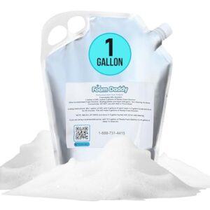 foam daddy foam machine gel solution - professional super stacking foam machine refill, 10 rounds, foam machine fluid that makes 400 gallons of foam party fun! - 1 gallon