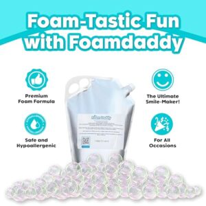 Foam Daddy Foam Machine Gel Solution - Professional Super Stacking Foam Machine Refill, 10 Rounds, Foam Machine Fluid that Makes 400 Gallons of Foam Party Fun! - 1 Gallon