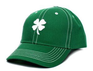 shamrock clover ireland irish leaf st patricks day embroidered hat cap green