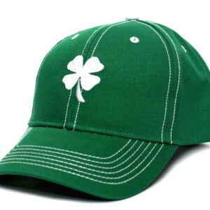 Shamrock Clover Ireland Irish Leaf St Patricks Day Embroidered Hat Cap Green