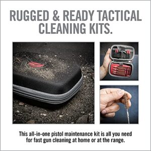 Real Avid Handgun Cleaning Kit and Cleaning Mat Combo Complete Pistol Cleaning Kit with Parts Tray and Gun Cleaning Supplies for 22, .357, .38, .380, 9mm, .40, .41, .44 and .45 Caliber Gun Cleaning