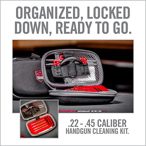 Real Avid Handgun Cleaning Kit and Cleaning Mat Combo Complete Pistol Cleaning Kit with Parts Tray and Gun Cleaning Supplies for 22, .357, .38, .380, 9mm, .40, .41, .44 and .45 Caliber Gun Cleaning