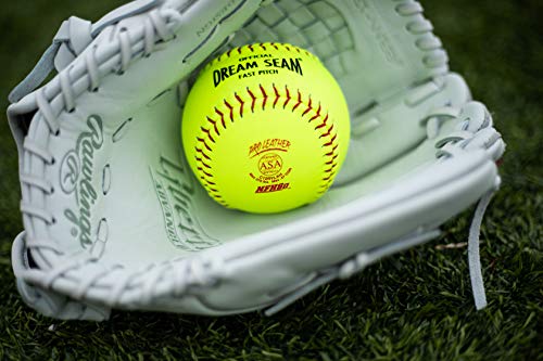 Rawlings | Official DREAM SEAM Fastpitch Softballs | 12" USA / ASA NFHS | C12RYLAH | 12 Count