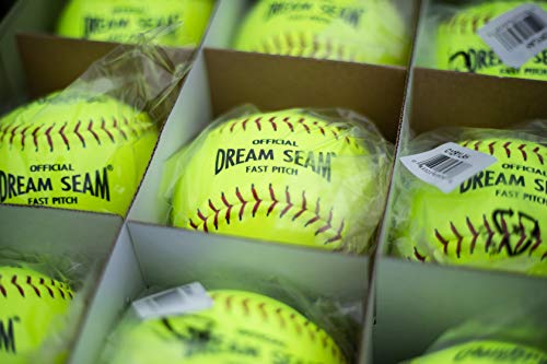 Rawlings | Official DREAM SEAM Fastpitch Softballs | 12" USA / ASA NFHS | C12RYLAH | 12 Count