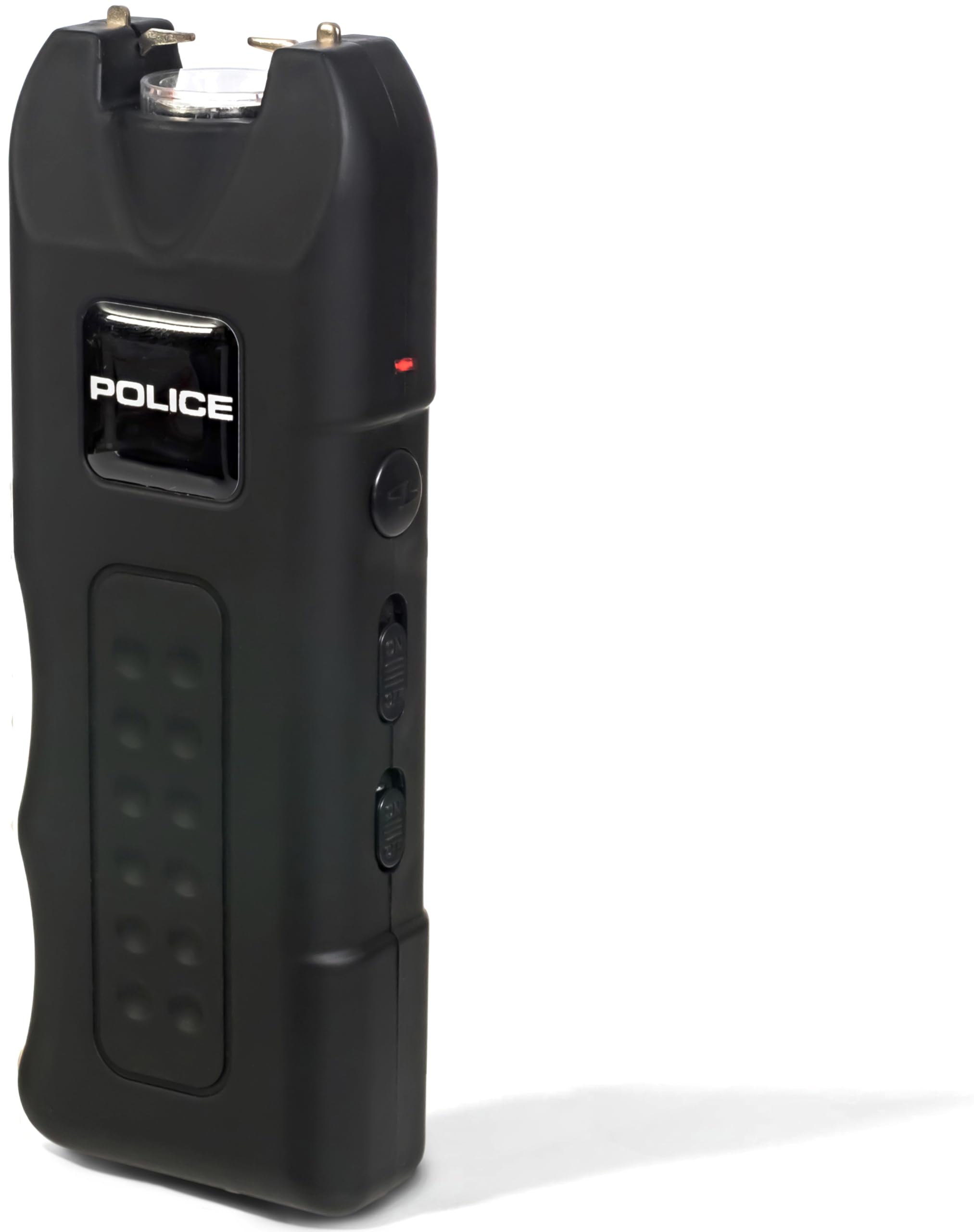 POLICE 628 Stun Gun with LED Flashlight and Siren Alarm, Black