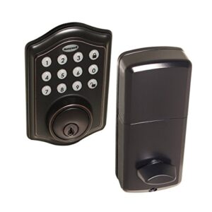 Honeywell Safes & Door Locks - Keyless Entry Door Lock with Smart Electronic Keypad Deadbolt - Easy Installation & 50 Different Pin Codes - Auto Lock - Oil Rubbed Bronze - 2.9 x 2 x 6.2 in - 8712409