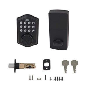 Honeywell Safes & Door Locks - Keyless Entry Door Lock with Smart Electronic Keypad Deadbolt - Easy Installation & 50 Different Pin Codes - Auto Lock - Oil Rubbed Bronze - 2.9 x 2 x 6.2 in - 8712409