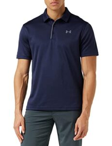 under armour men's ua tech polo md navy