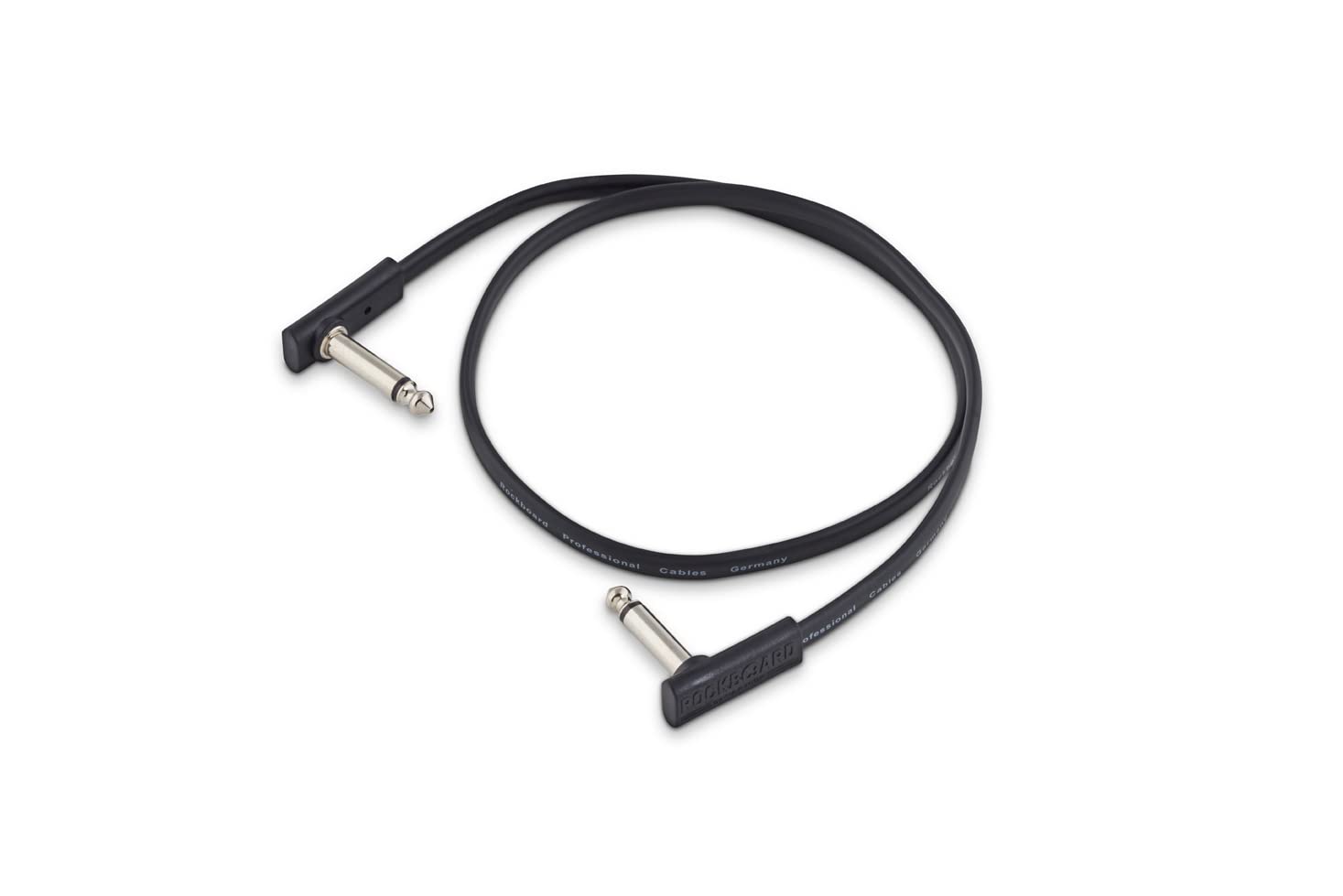 RockBoard PC-F-60 FLAT Patch Cable black, 2x w/right angle - 60 cm