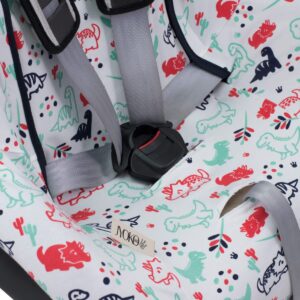 JYOKO Kids Cover Liner Universal for Car seat Compatible with Britax, Chicco, Mico (Without Head Support) (Dino Party)