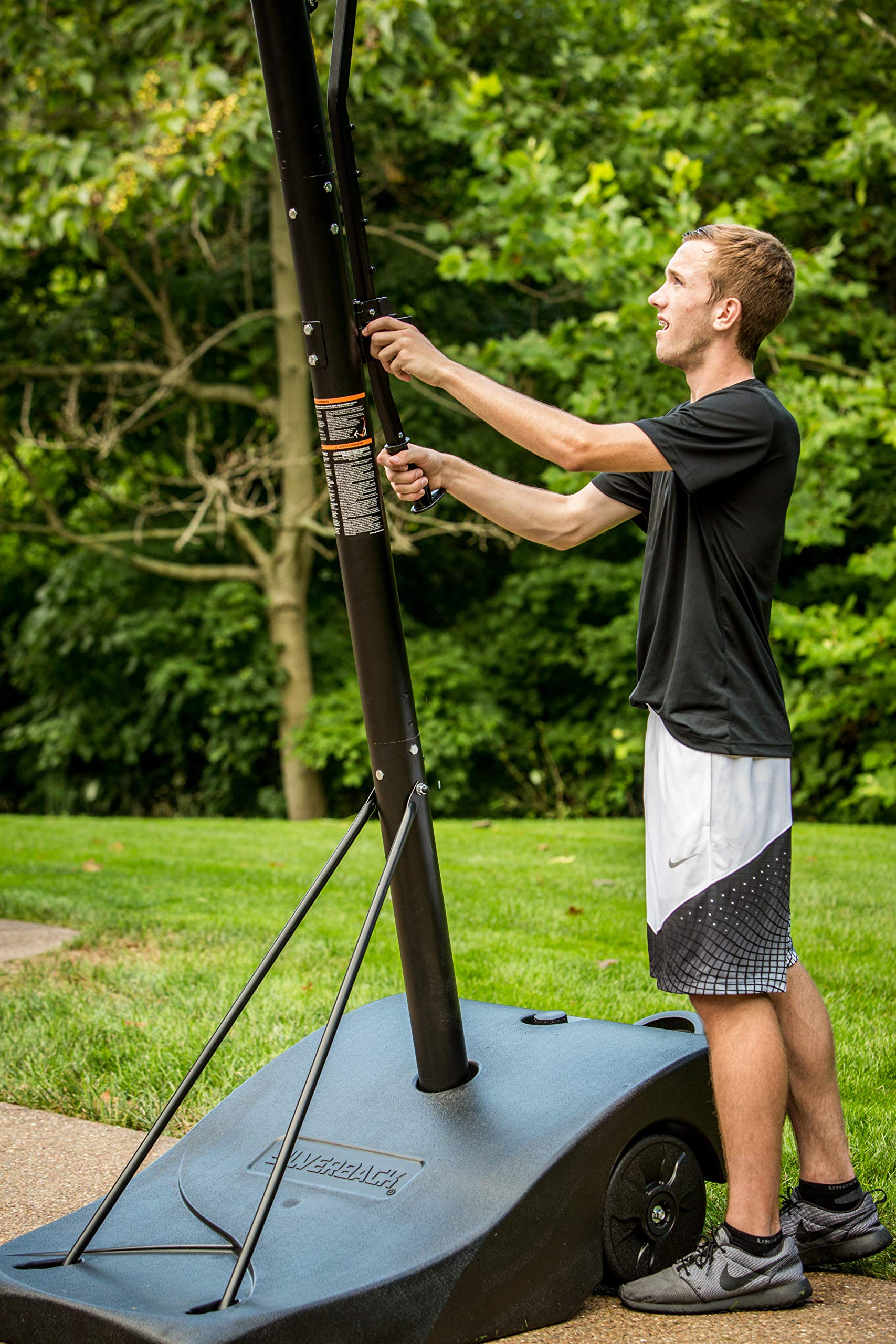 Silverback NXT Portable Adjustable 10ft Outdoor Basketball Hoop - 50" and 54" Basketball Goal Backboard Available - Assembles in 90 Minutes