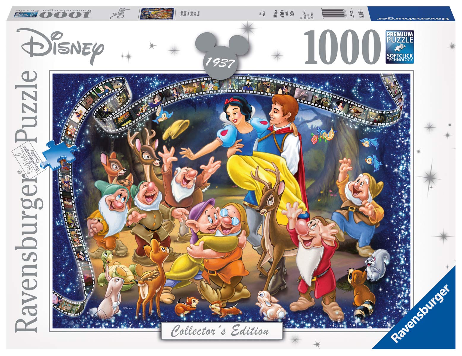 Ravensburger Disney Snow White Collector's Edition Puzzle | 1000 Unique Pieces | Softclick Technology Ensures Precise Fit | Ideal for Adults and Kids Aged 12+