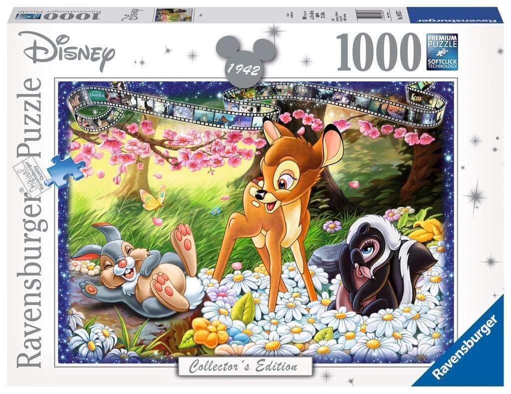 Ravensburger Disney Bambi Collector's Edition - 1000 Piece Jigsaw Puzzle for Adults | Unique Softclick Technology | Premium Quality Pieces | Ideal Gift for Puzzle Enthusiasts