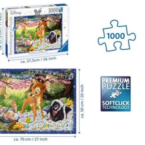 Ravensburger Disney Bambi Collector's Edition - 1000 Piece Jigsaw Puzzle for Adults | Unique Softclick Technology | Premium Quality Pieces | Ideal Gift for Puzzle Enthusiasts