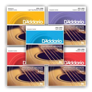 d'addario ej26-3d 3-pack phosphor bronze custom light 11-52