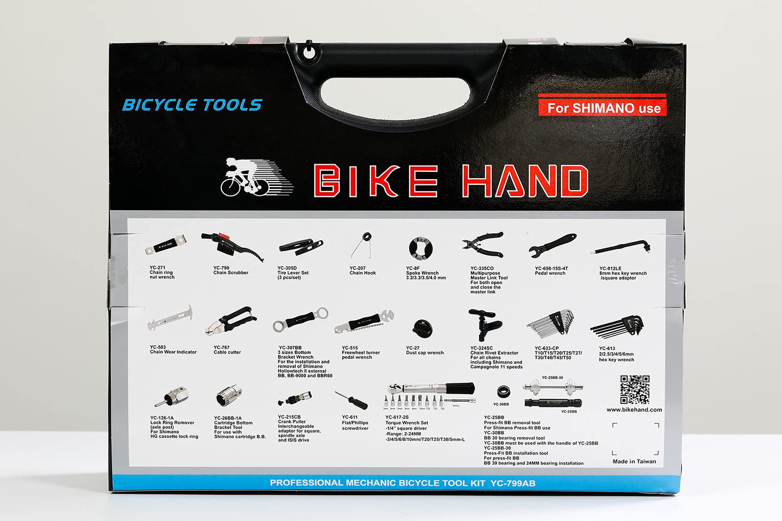 Bikehand Bike Bicycle Repair Tool Kit with Torque Wrench - Quality Tools Kit Set for Mountain Bike Road Bike Maintenance In a Neat Storage Case