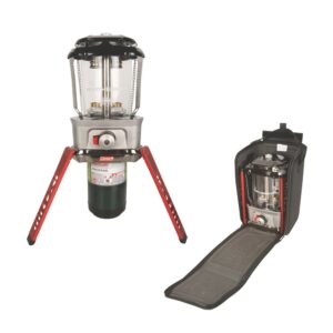 coleman signature northern nova propane lantern, red/silver 2000023099