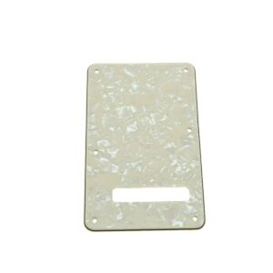 kaish st/strat style standard guitar back plate st tremolo trem cover for strat/stratocaster made in usa aged pearl