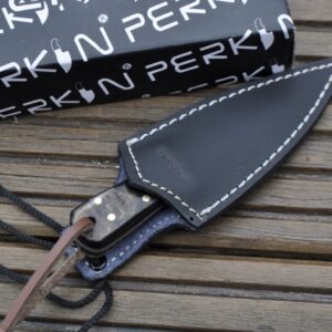 Perkin Handmade Knife - Damascus Steel Hunting Knife - Neck Knife