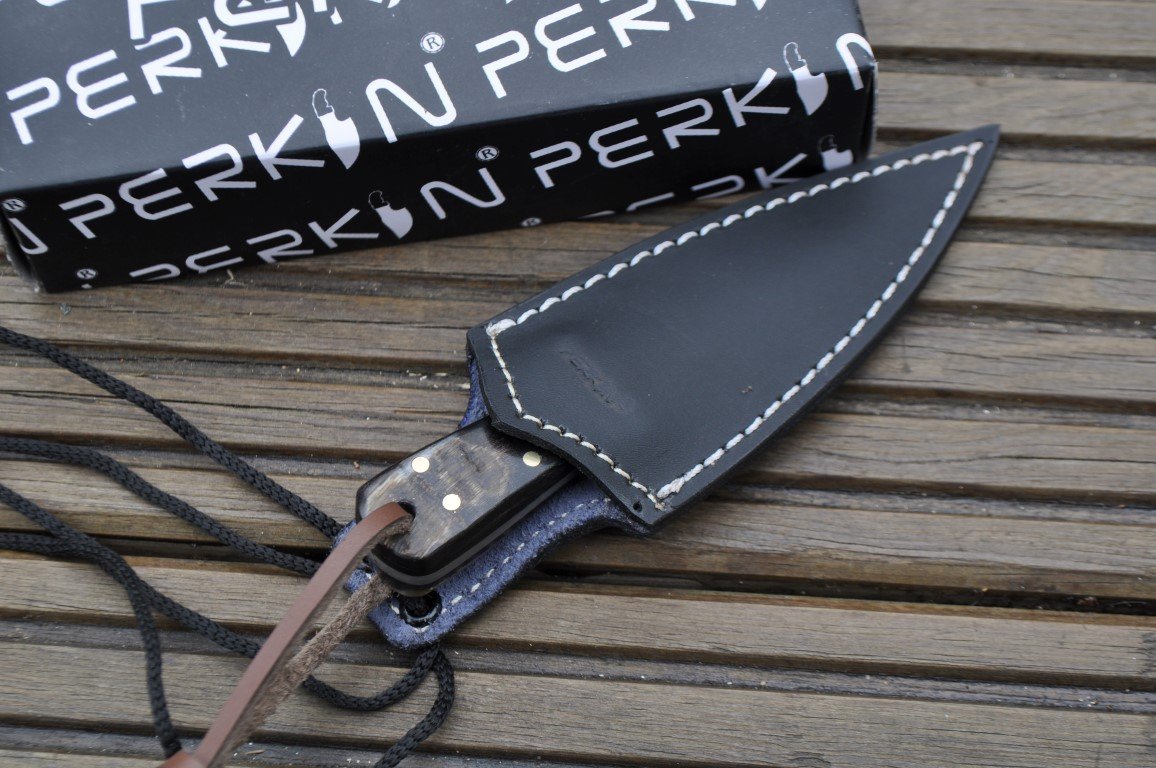 Perkin Handmade Knife - Damascus Steel Hunting Knife - Neck Knife