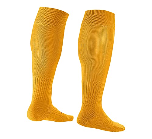 Nike Classic II Cushion Over-The-Calf Soccer Football Socks (Large, University Gold/Black)