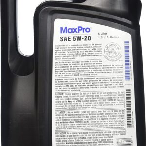 Mopar Genuine Chrysler Parts & Accessories Maxpro SAE 5W-20 Motor Oil 5-Quart (1.3 U.S. GAL)