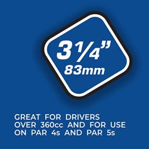 Champ 3-1/4" My Hite FLYtee White/Blue Stripe Golf Tee, 100 Count