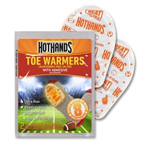 HotHands Game Day Hand & Toe Warmers - Long Lasting Safe Natural Odorless Air Activated Warmers - 24 Pair OF Hand Warmers & 8 Pair Of Toe Warmers