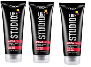 l’oréal paris studio line head lock mega hard hold gel 6.8 oz (pack of 3)