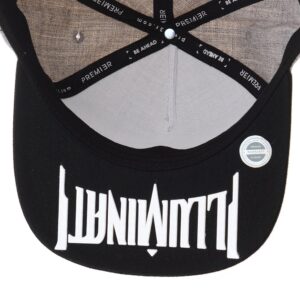 WITHMOONS Snapback Hat Illuminati Patch Hip Hop Baseball Cap AL2344 (Grey)