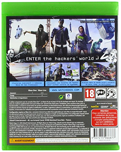 Watch Dogs 2 - Xbox ONE nv Prix