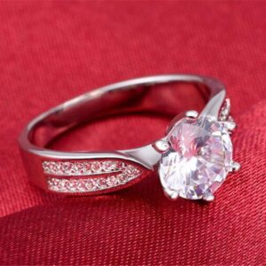 TenFit Jewelry Engagement Ring for Women Wedding Band 4ct Simulated Diamond Rings